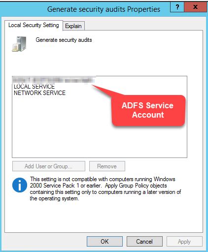 Adfs Error 1297 Event Id 7000 Event Id 352 The Active Directory