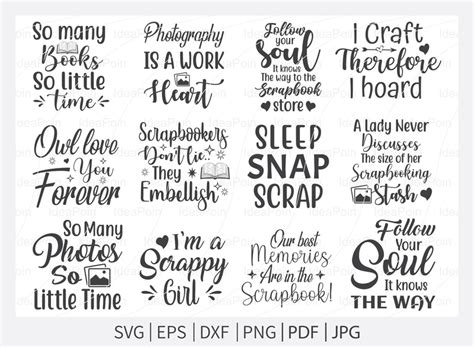 Scrapbook Svg File Scrapbook T Shirt Design Scrapbook Bundle Svg