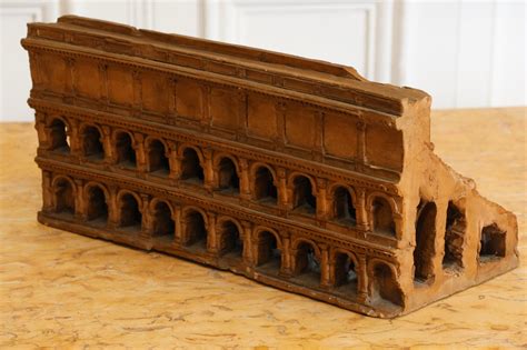 Wonderful C19th Terracotta Neapolitan Classical Architectural Model