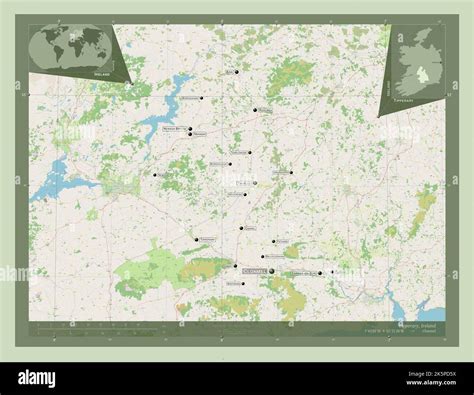 Tipperary County Of Ireland Open Street Map Locations And Names Of