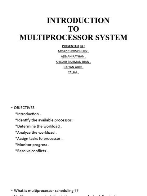 presentation1 operating system pdf scheduling computing central
