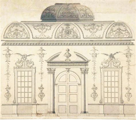 Rococo Revisited — Design For The Decoration Of The Window Door Wall