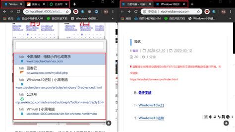 超详细的chrome插件vimium使用教程小黑电脑 Csdn博客