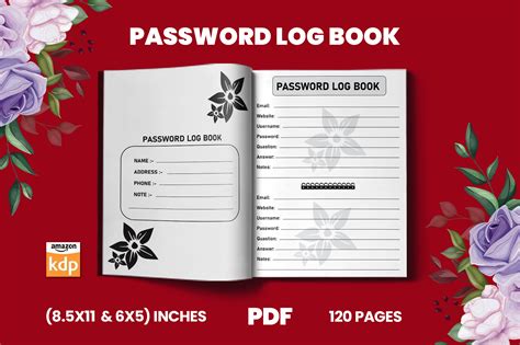 Password Log Book Graphic By Polashdeb Creative Fabrica