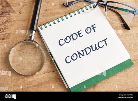 Code Of Conduct Symbol Business And Code Of Conduct Concept Copy
