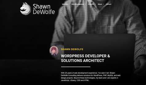 Wordpress Development And Web Design Shawn Dewolfe Consulting