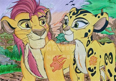 Tlg Kion And Fuli Redraw Disney Lion King Lion King Lion Guard