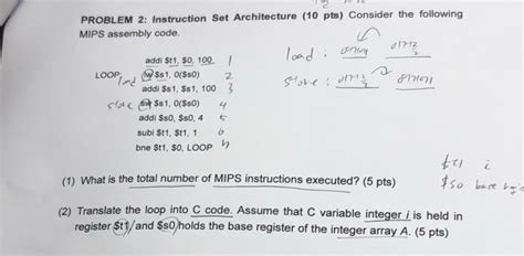 Solved Problem 2 Instruction Set Architecture 10 ﻿pts