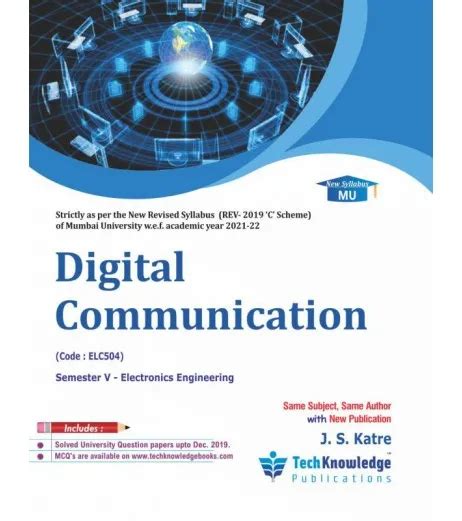 Digital Communication Sem 5 Electronics Engineering Techknowledge