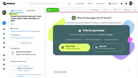 Answer Key Build An Atom Part I Atom Screen Build An Atom Simulation An Atom Answer Key Build