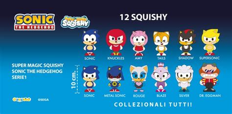 Rivista Super Magic Squishy Sonic The Hedgehog Serie 1