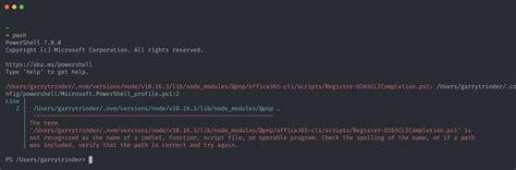 Bug Report The File That Provides A Tab Completion In Powershell Is