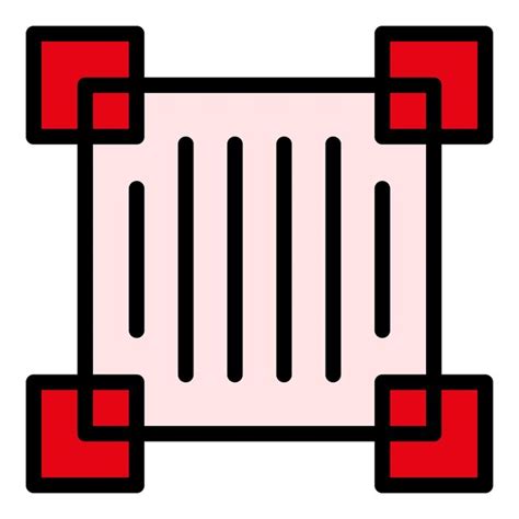 premium vector scanning code frame icon outline vector qr scan