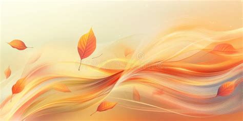 An Abstract Autumn Design Featuring Swirling Lines Of Orange Yellow And Brown Mimicking The