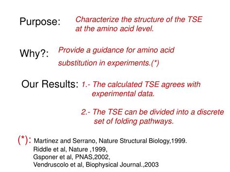 Ppt Statistical Physics Of The Transition State Ensemble In Protein Folding Powerpoint