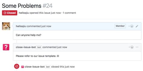 Screenshot Of Close Issue App
