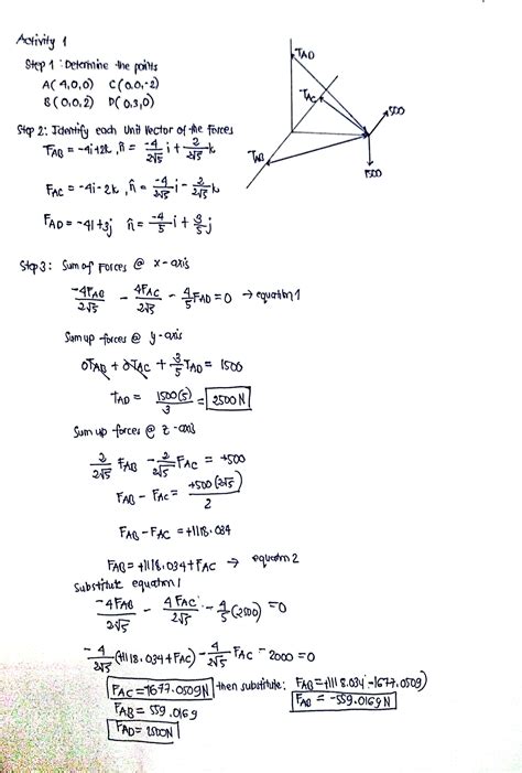 [solved] activity 1 the points b c and d of the cantilever frame