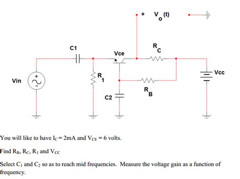 Solved Electronics With A Common Base Amlifier Chegg Com