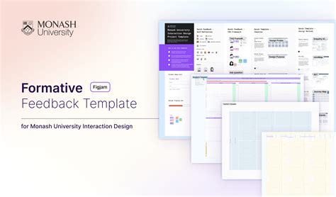 Monash University Interaction Design Formative Feedback Template Figma
