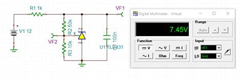 TINA Spice TLV431 The Output Voltage Range Is Different With Datasheet Simulation Hardware