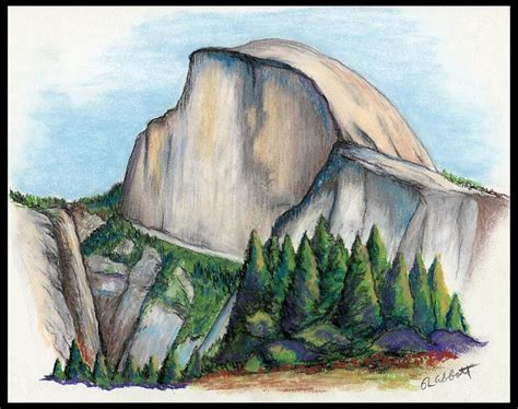 Half Dome Drawing At Explore Collection Of Half