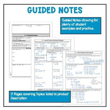 Exponents And Polynomials Unit BUNDLE Intermediate Algebra Unit