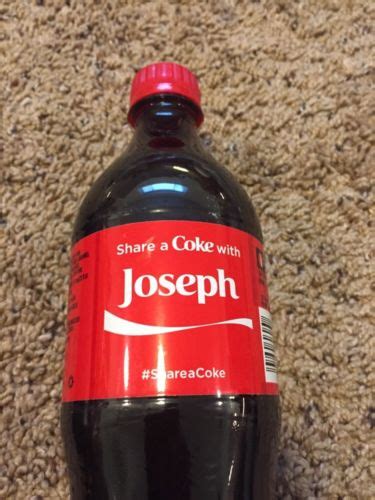 Share A Coke With Joseph 20 Fl Oz Collectible Bottle Rare Coca Cola Htf Name Antique Price