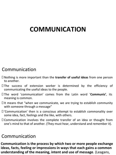 Communication 1class Pdf Communication Information