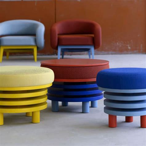 Roche Small Pouf By Daria Zinovatnaya Colorful Chairs Pouf Armchair