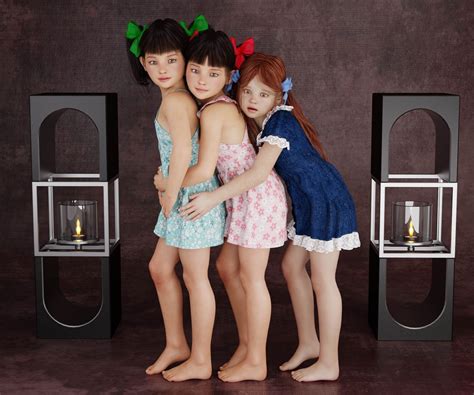 Roxie And Trixie And Paulina 3d Render Renderhub Gallery
