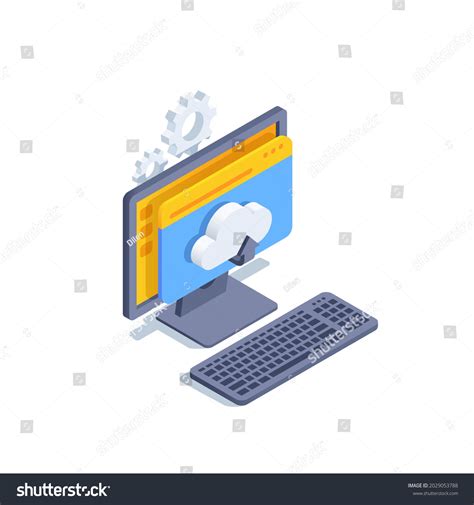 Isometric Vector Illustration Isolated On White Stock Vector Royalty Free