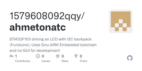Github 1579608092qqyahmetonatc Stm32f103 Driving An Lcd With I2c