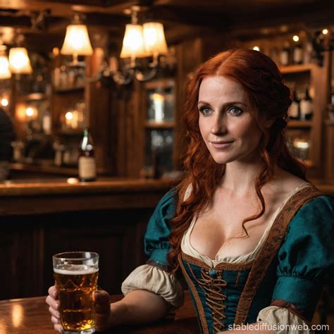 Triss Merigold In A Tavern Stable Diffusion Online