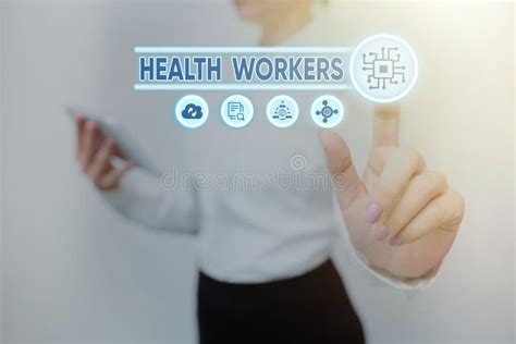 Text Sign Showing Health Workers Conceptual Photo Showing Whose Job To Protect The Health Of