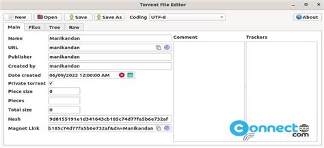Create And Edit Torrent Files With Torrent File Editor CONNECTwww Com