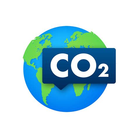 Co2 Logo In Flat Style Isolated On Empty Background Flat Icon On White Backdrop Vector Logo