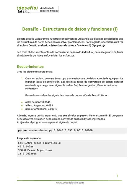 01 d desafío evaluado estructuras de datos y funciones i pdf