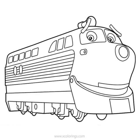 Chuggington Coloring Pages Dunbar Scottish Diesel Electric Hybrid