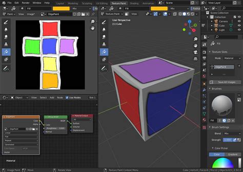 How To Paint Over Generated Cube Mapped Texture Materials And Textures Blender Artists Community