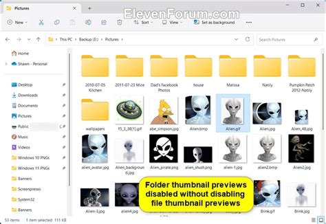 Disable Folder Thumbnail Previews Without Disabling File Thumbnail Previews In Windows
