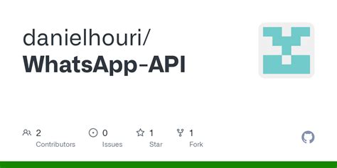 GitHub Danielhouri WhatsApp API