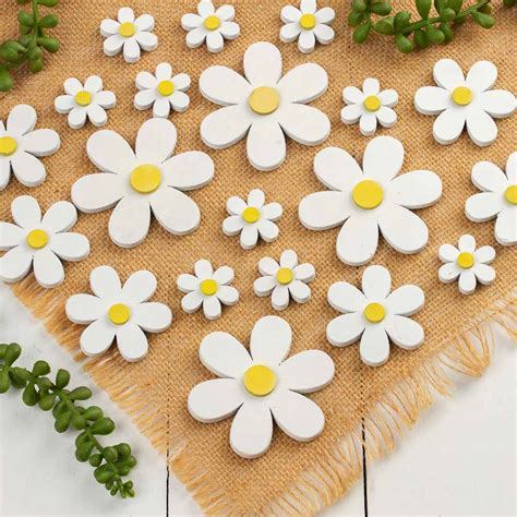 White Wooden Daisies Easter And Spring Holiday Crafts Factory Direct Craft