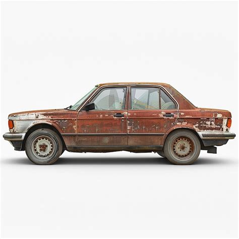 A Brown Car With The Word Rust On The Side Premium Ai Generated Image
