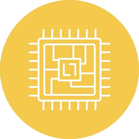 Imagen Vectorial De Icono De Microchip Puede Usarse Para La Ciudad