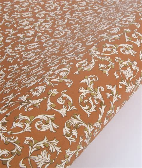 수입포장지 고급스러운 브라운 꼬불 패턴 포장지 R Traditional Florentine Style 수입패턴지 패턴 수입지 이태리 포장지 이태리 수입