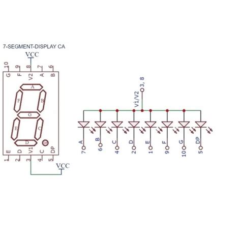 Buy Segment LED Display RED SUN CA Common Anode Mm Inch Online In India At
