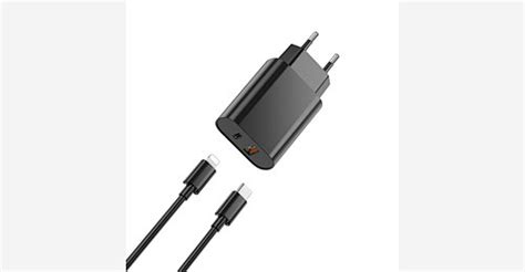 20w pd qc usb type c charger fast charging charger suit black white charging adapter with usb c