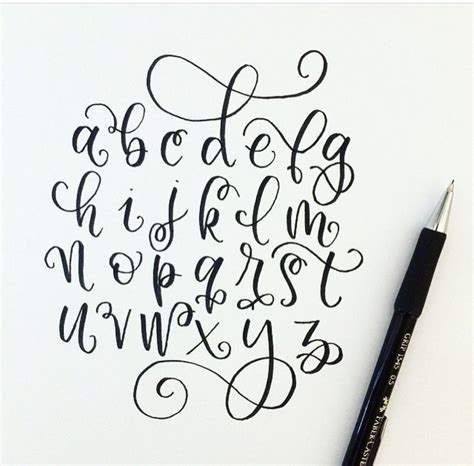 Swoopy Lettering Alphabet Hand Lettering Alphabet Hand Lettering Fonts