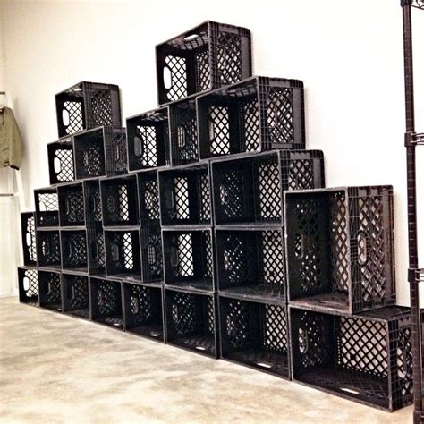 Shelves Made From Milk Crates At Amy Palmer Blog
