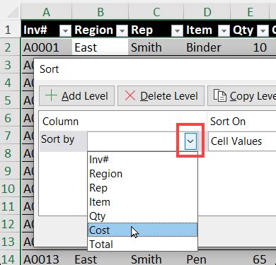 Sort Multiple Columns In Excel Sort Columns Or More
